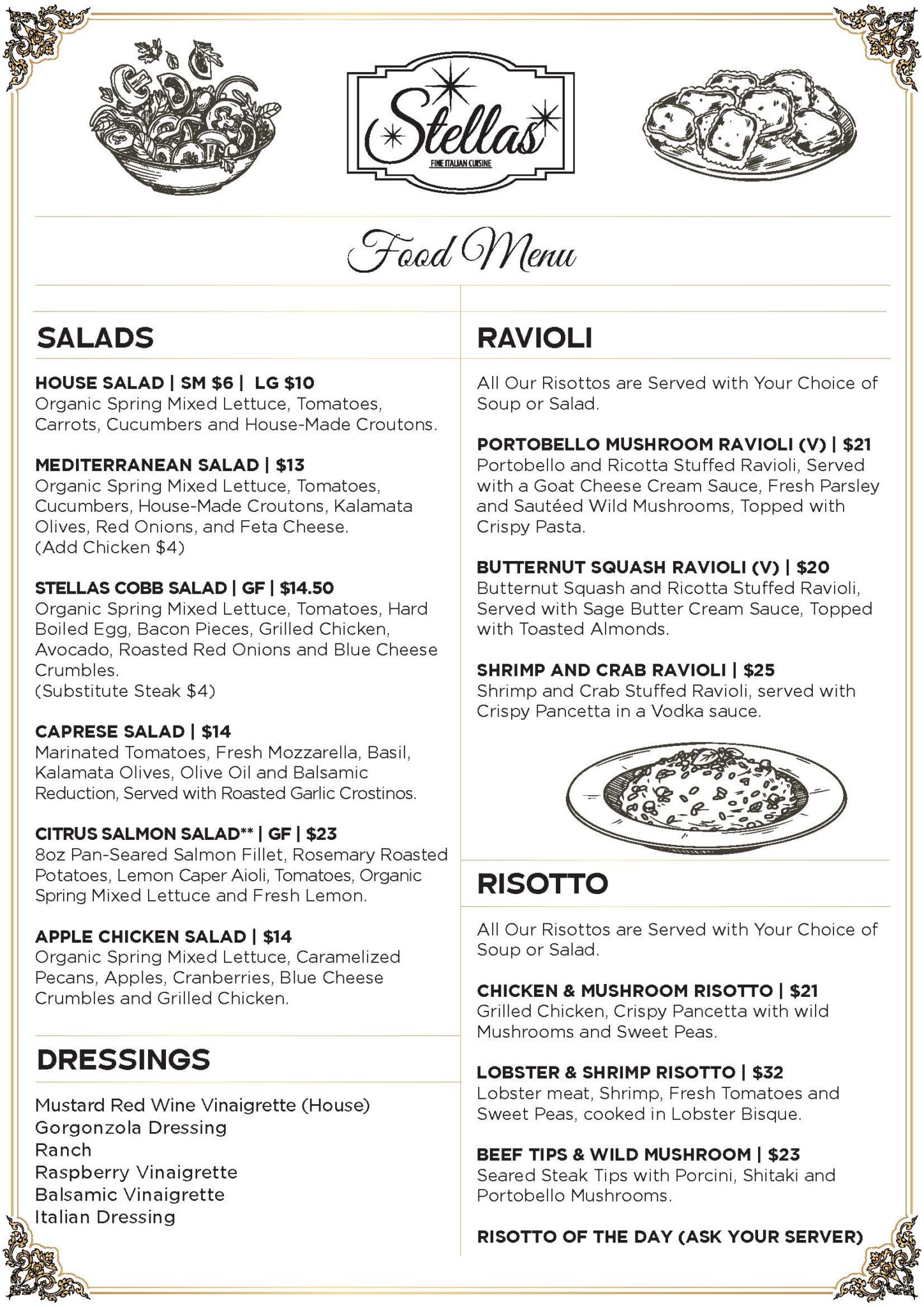Diner Menu – Stellason25th