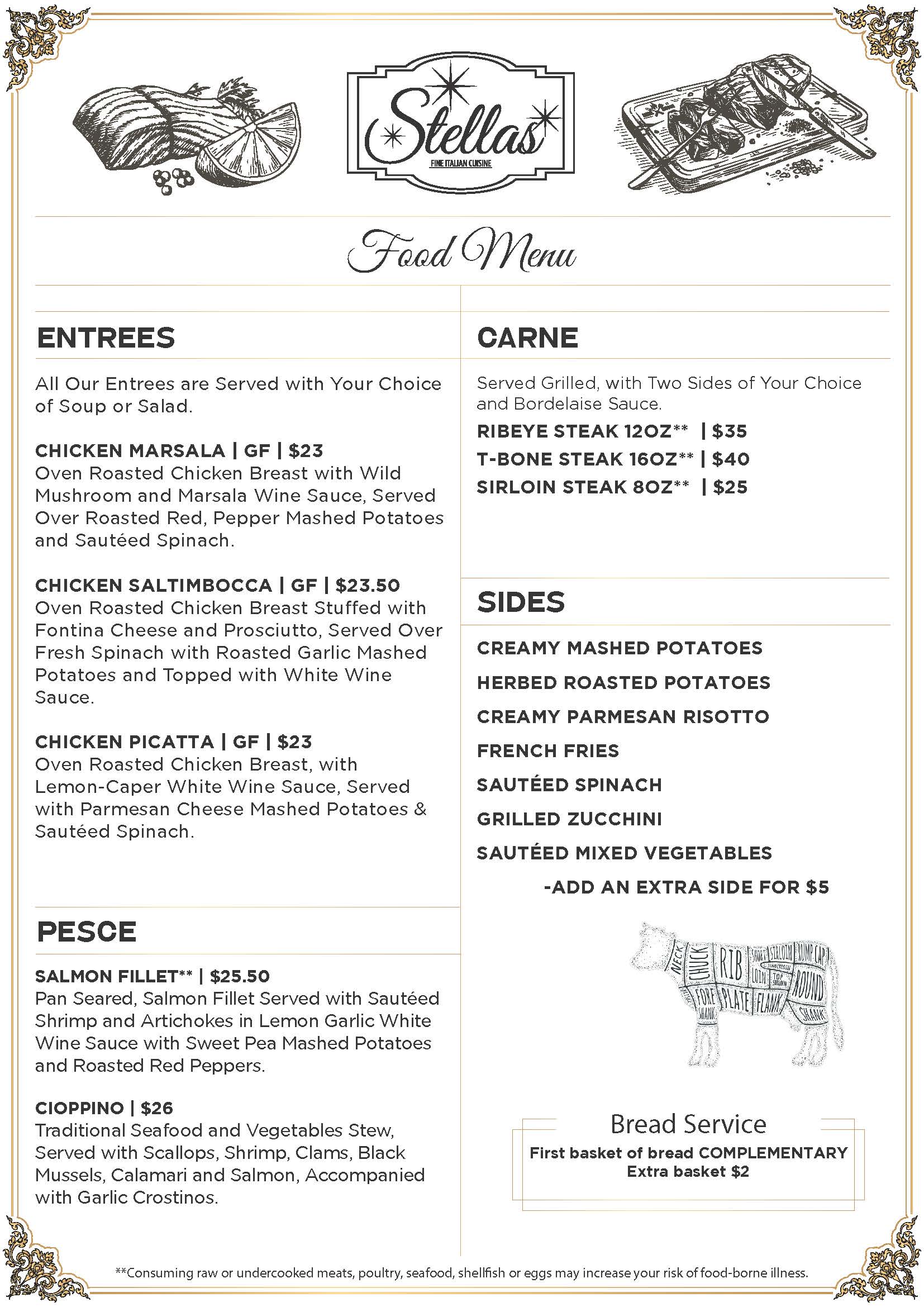 Diner Menu – Stellason25th