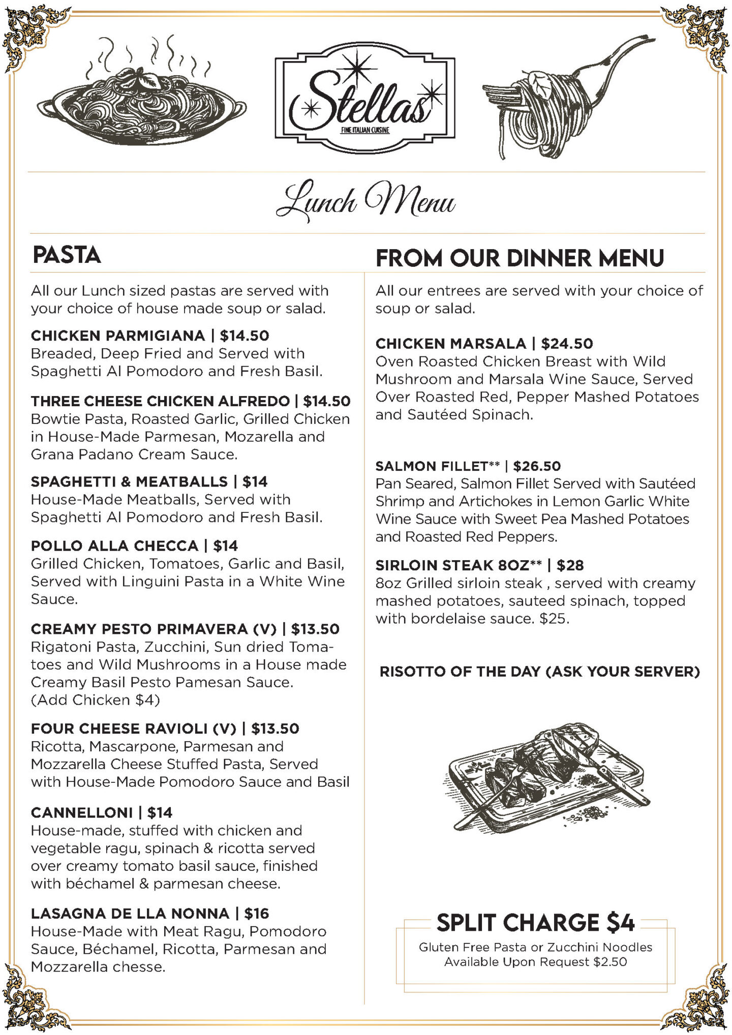 Lunch Menu – Stellason25th